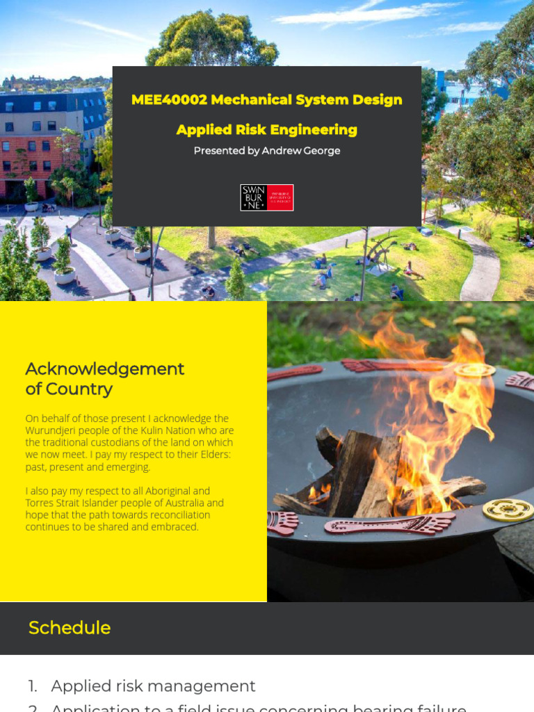 Lecture 10 MEE40002 Applied Risk Engineering 2023 | PDF | Risk | Risk Management