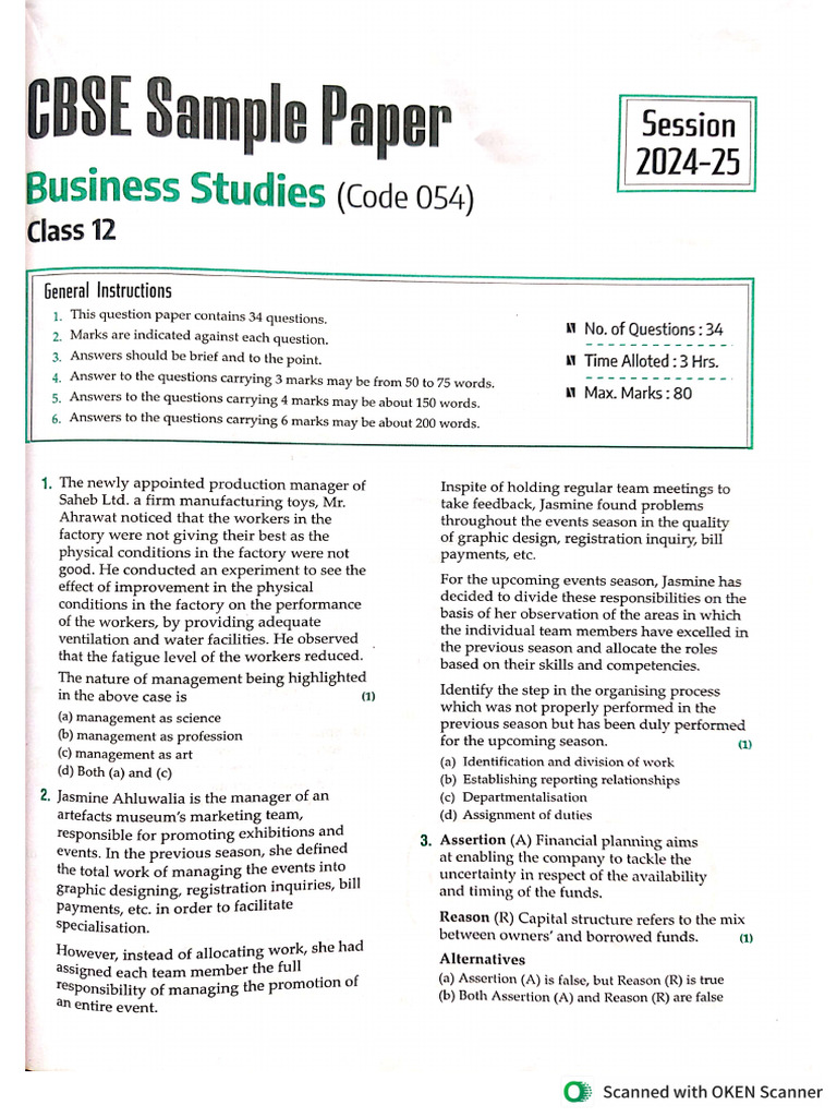 Business Study | PDF