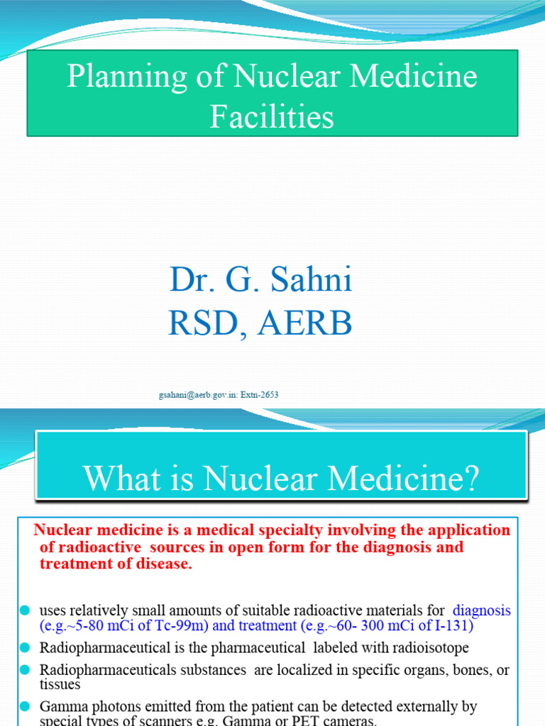 Nuclear Medicine Facility Planning Guide | PDF | Nuclear Medicine ...