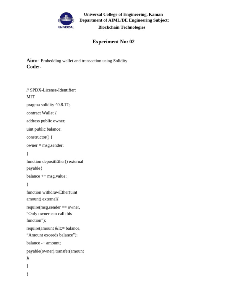 BCT Exp - No.02 | PDF