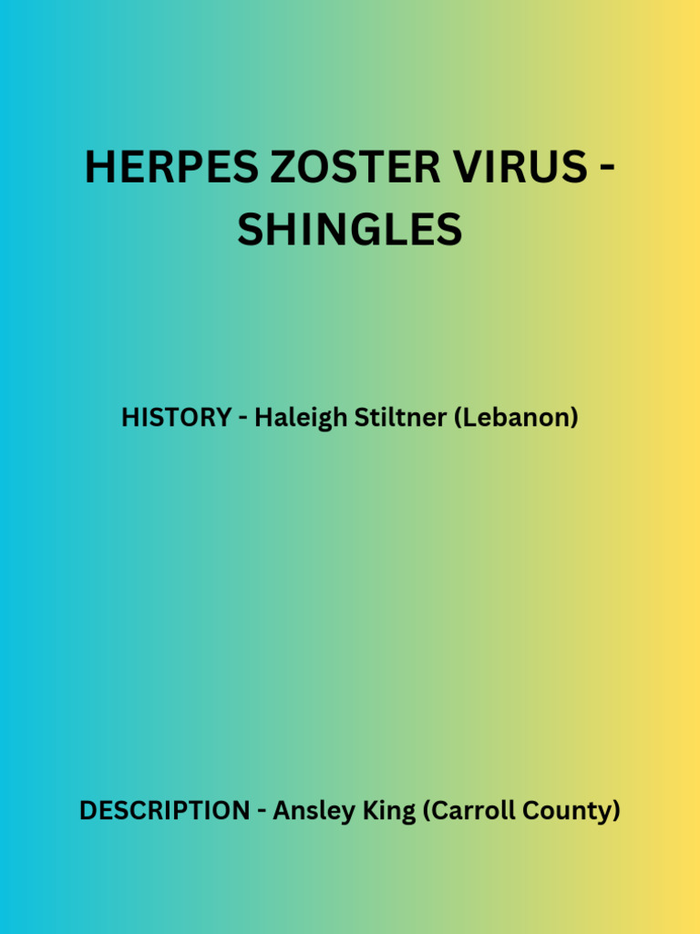 Shingles: Prevention and Treatment Insights | PDF | Epidemiology ...