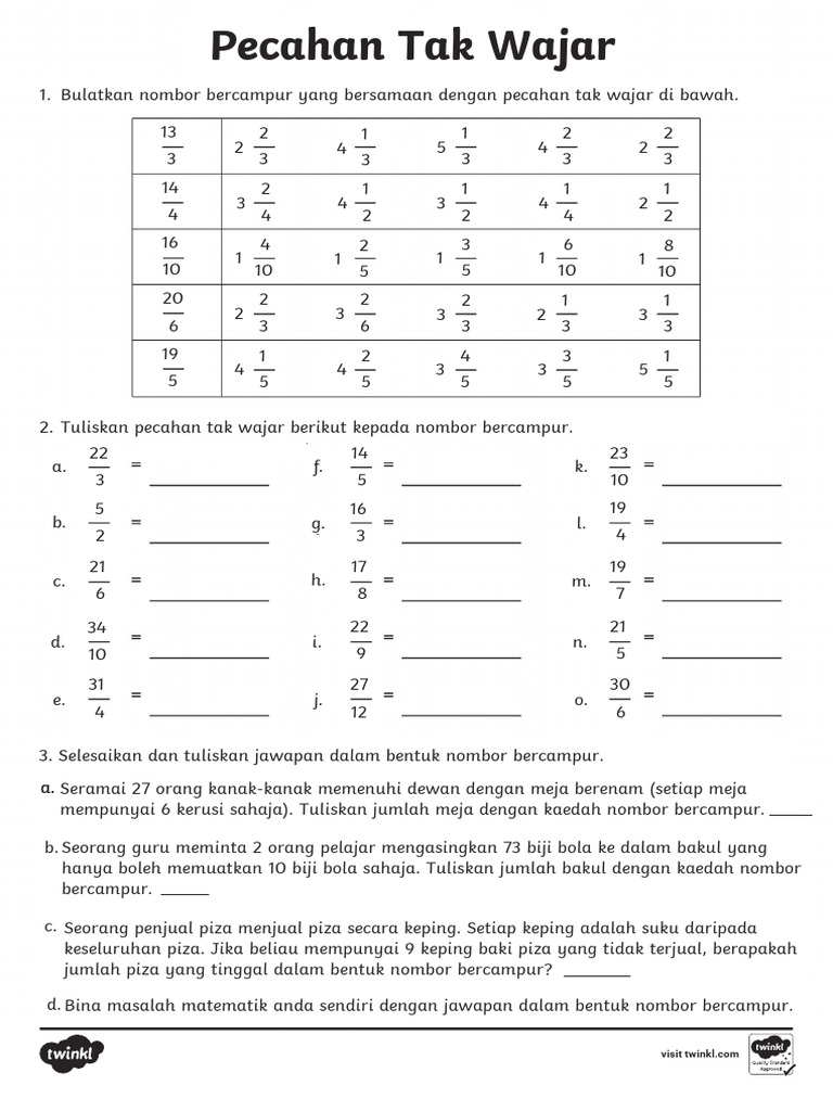 My MT 1633607822 Latihan Matematik Pecahan Tak Wajar Dan Nombor ...