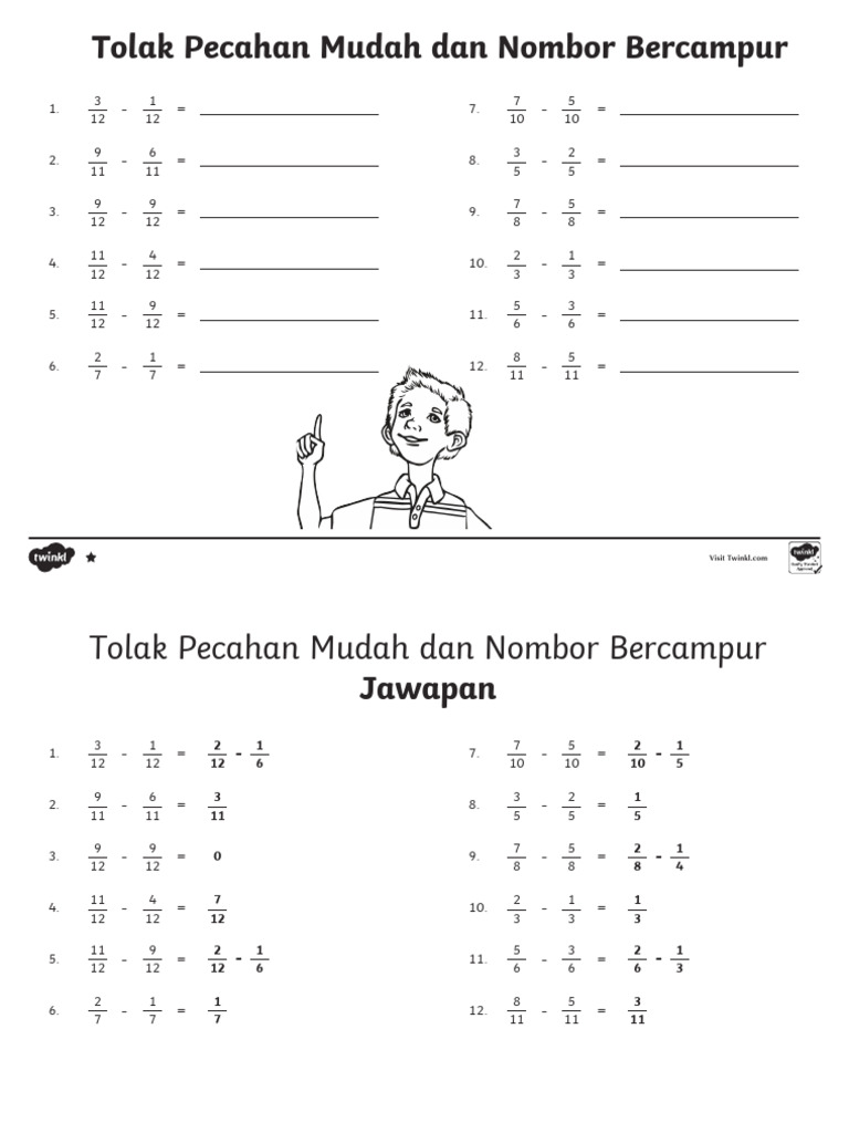 My MT 1630429443 Operasi Tolak Pecahan Mudah Dan Nombor Bercampur Ver 3 ...