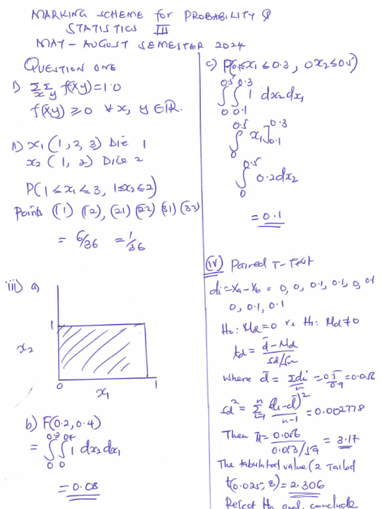 STA 223 PROBABILITY AND STAT III | PDF