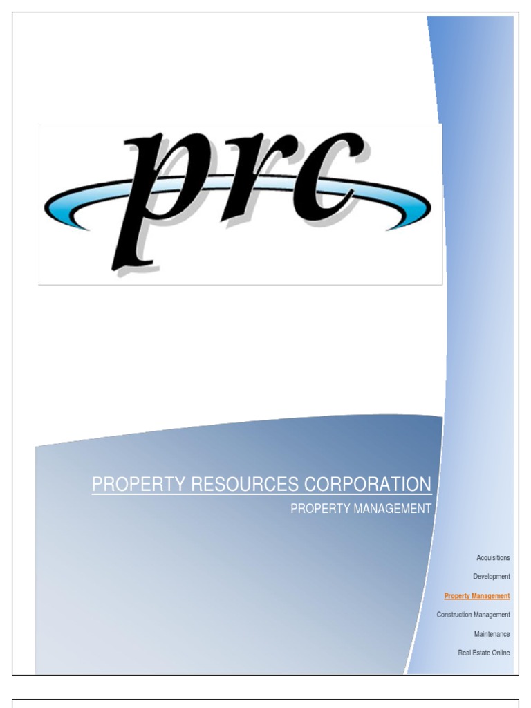 PRC - Property Management 2011 | PDF