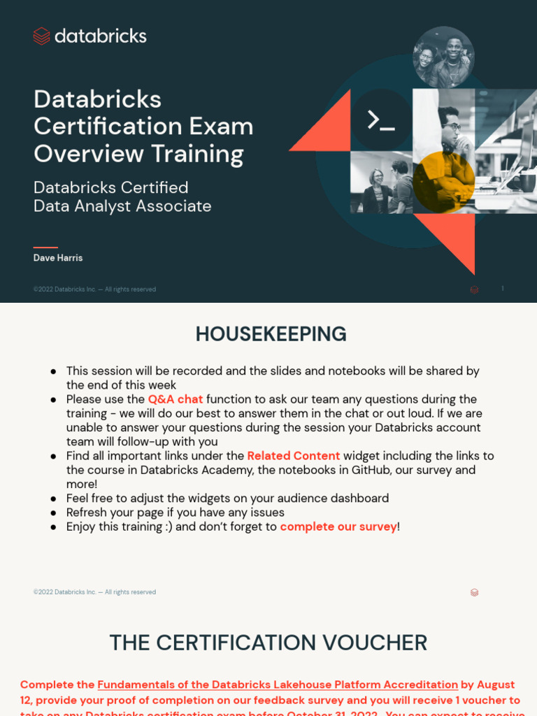 Databricks Certified Data Analyst Overview | PDF | Sql | Data Analysis