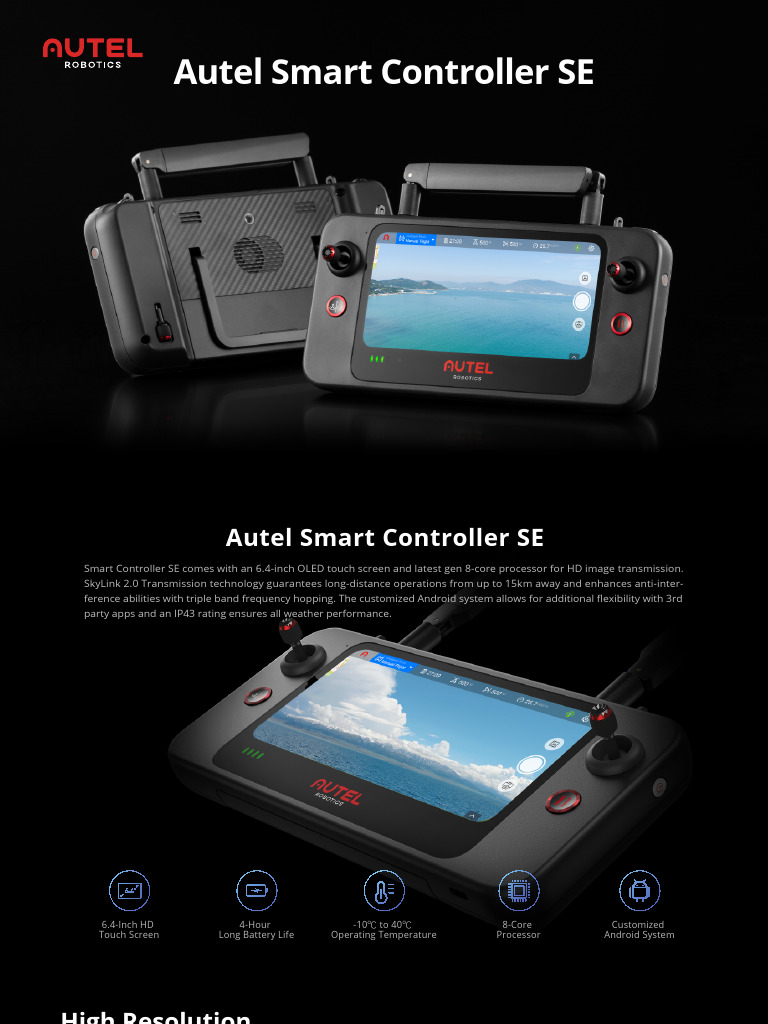 Autel Smart Controller SE | PDF | Hdmi | Oled