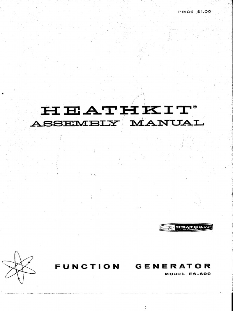 Heathkit ES-600 Function Generator For Analog Computer | PDF