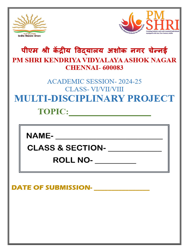 MDP format final | PDF
