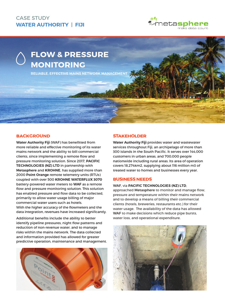 Water Flow Monitoring Case Study | PDF | Flow Measurement | Water