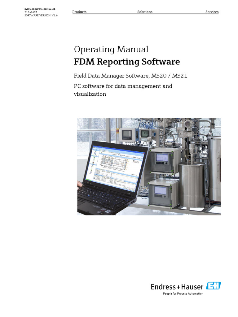Operating Manual FDM Reporting Software | PDF | Microsoft Windows | Installation (Computer Programs)