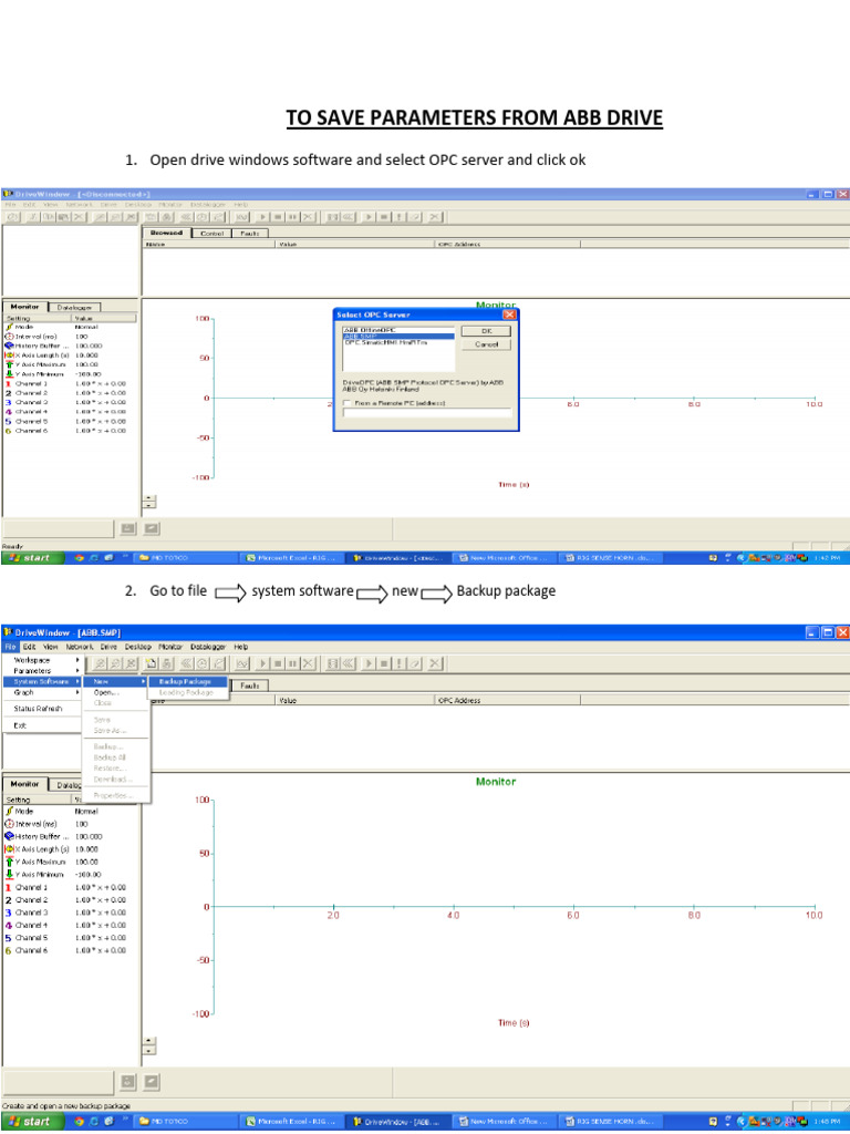 Backup Parameters from ABB Drive | PDF