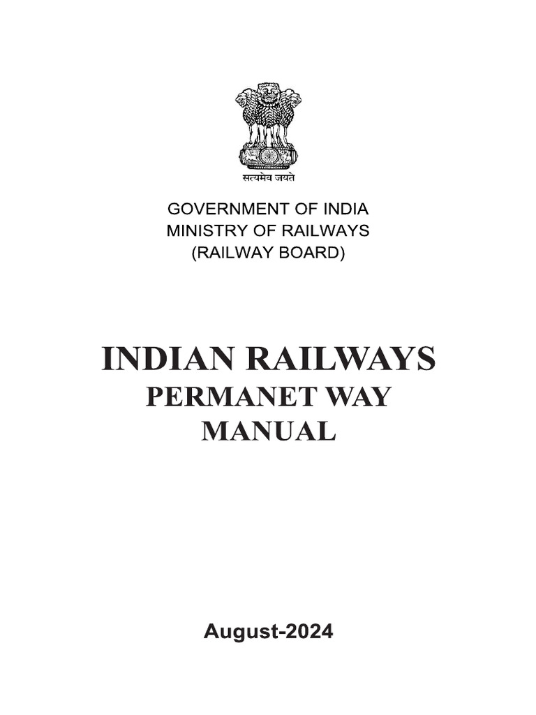 Updated Indian Railways P Way Manual 2024 | PDF | Rail Transport ...