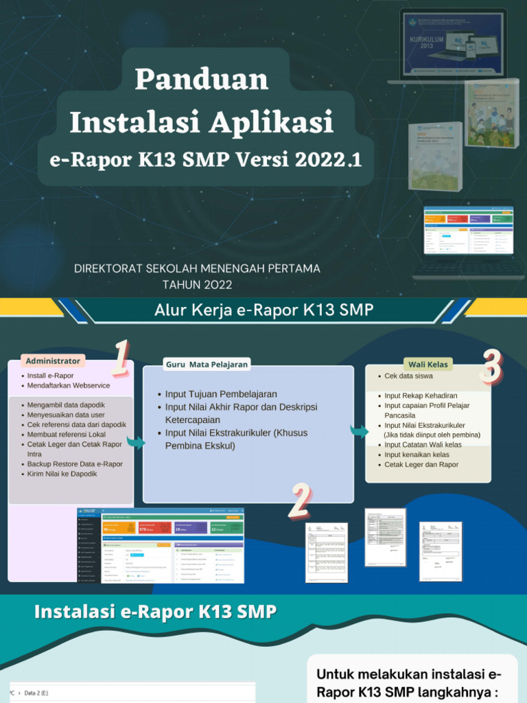 Panduan Instalasi Aplikasi E-Rapor K13 | PDF
