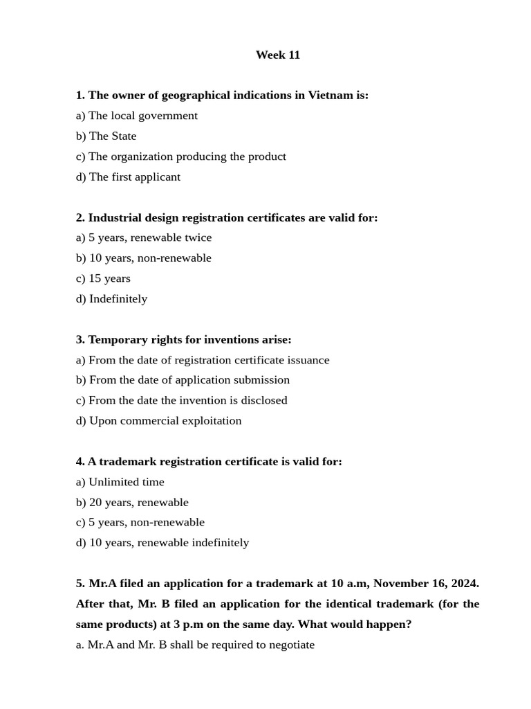 W11 - Questions | PDF