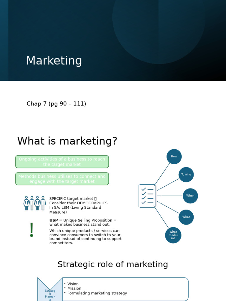 Marketing - Business Studies Gr12 | PDF | Marketing | Franchising