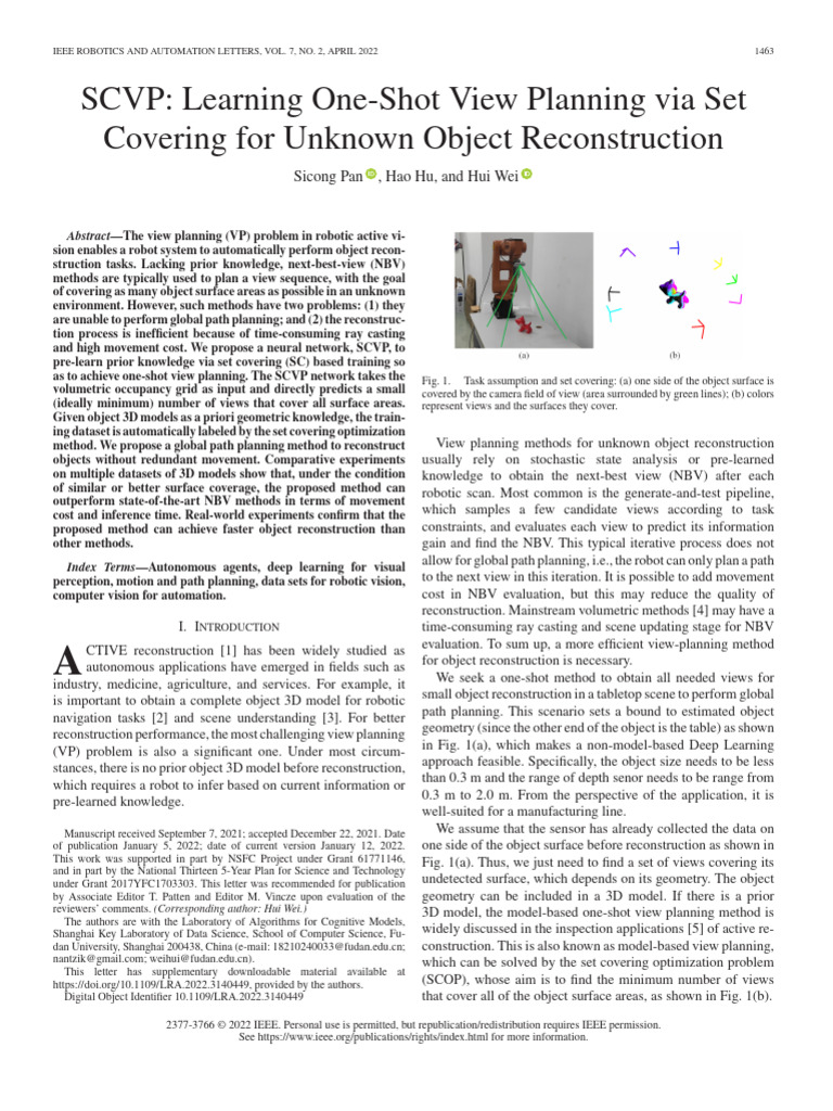 SCVP_Learning_One-Shot_View_Planning_via_Set_Covering_for_Unknown_Object_Reconstruction | PDF ...