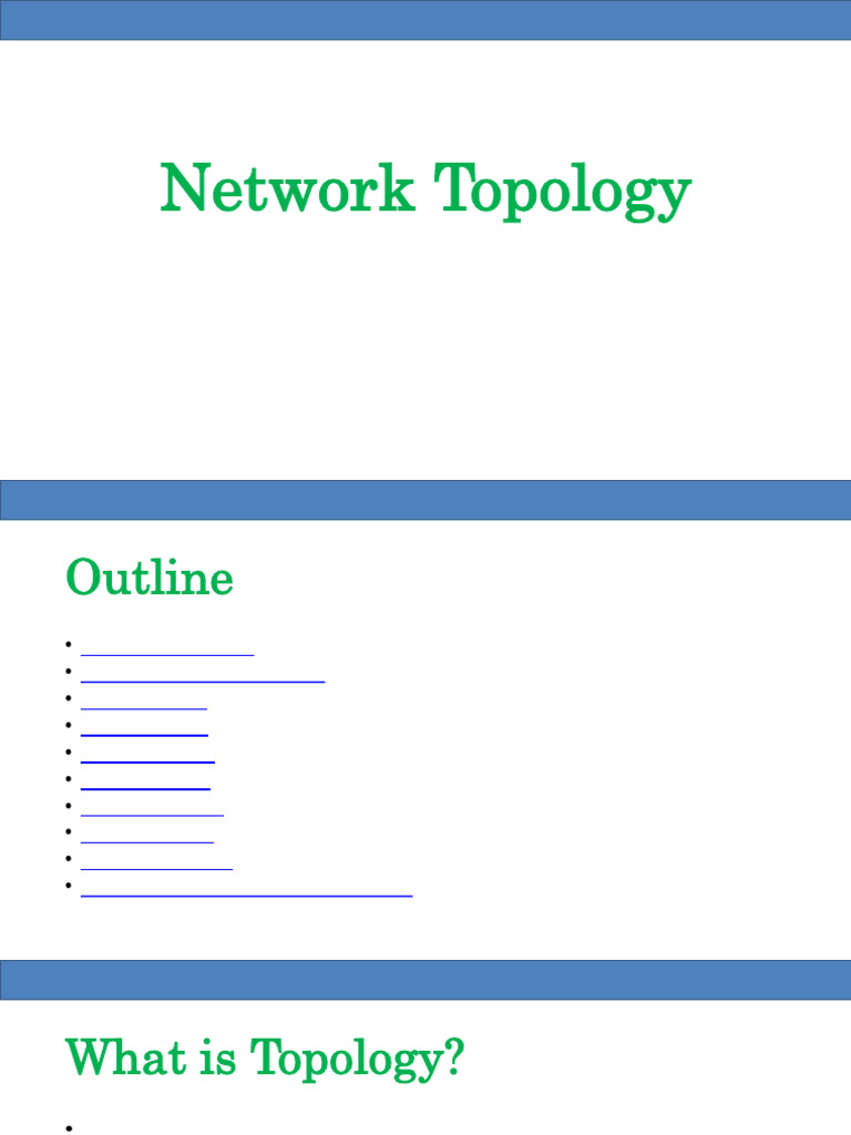 Network Fundamentals Lecture No 2 N+ | PDF | Network Topology ...