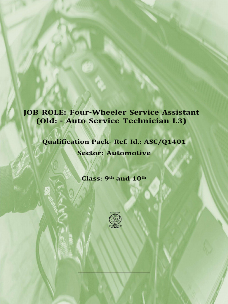 Four-Wheeler Service Assistant Curriculum | PDF | Educational ...