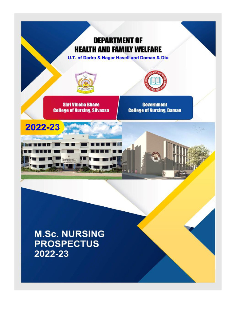 M.SC Prospectus 2022-23 | PDF | Nursing