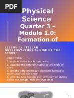 Lesson 2 Formation of Elements Stellar Nucleosynthesis | PDF | Stars ...