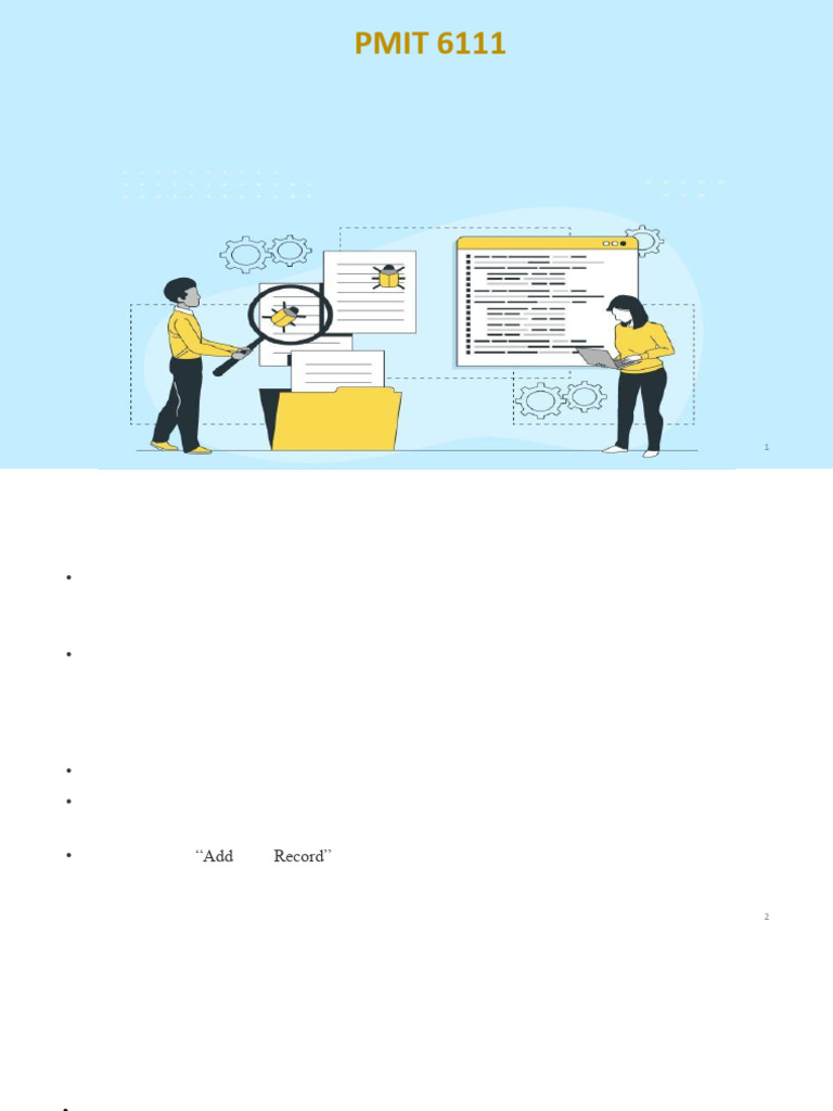 PMIT 6111 Lecture 2 Types of Testing | PDF | Software Testing | Class ...