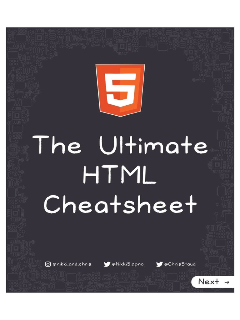 Ultimate HTML Cheatsheet 241221 113504 | PDF