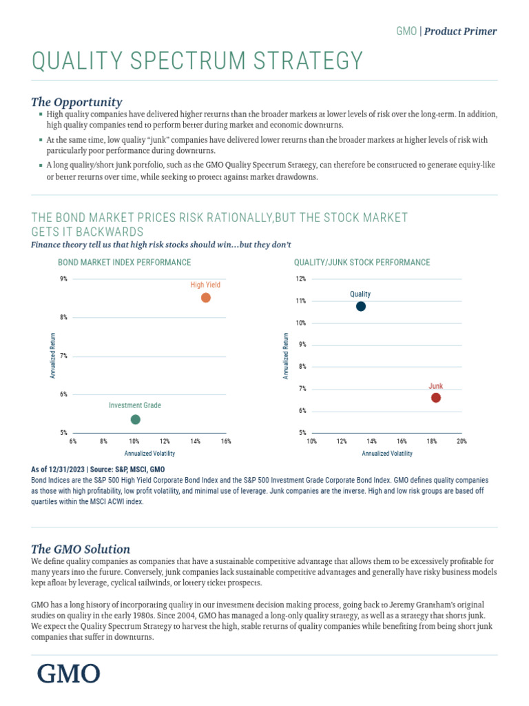 quality-spectrum-strategy_product-primer | PDF | High Yield Debt ...