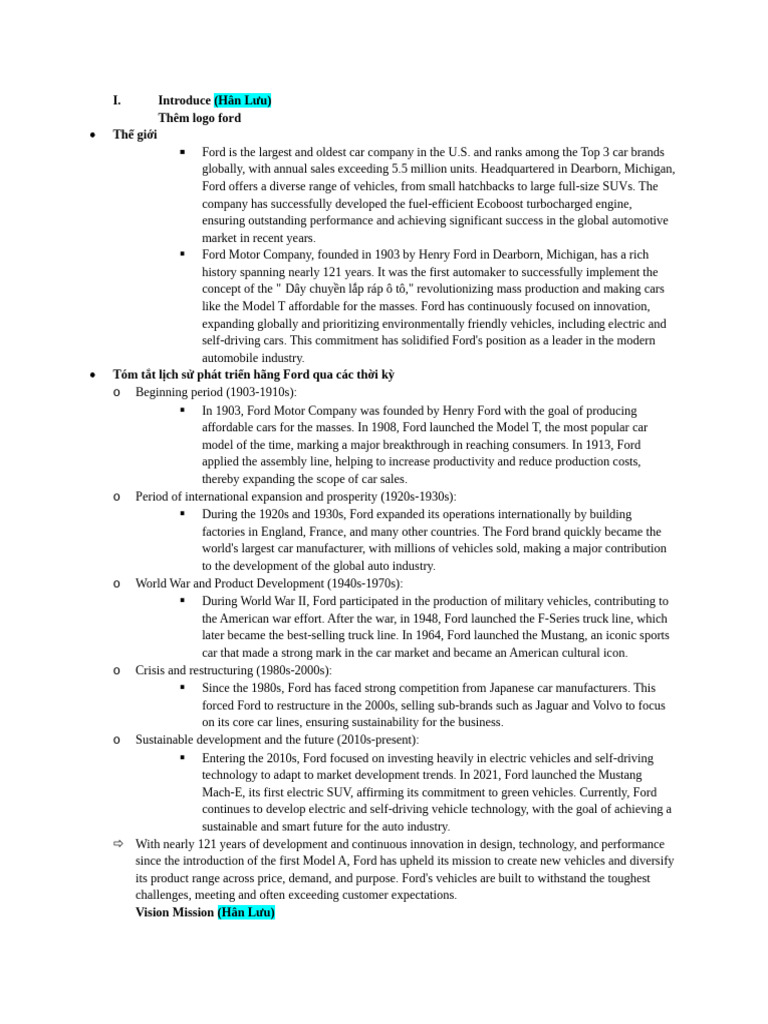 ford | PDF | Ford Motor Company | Car