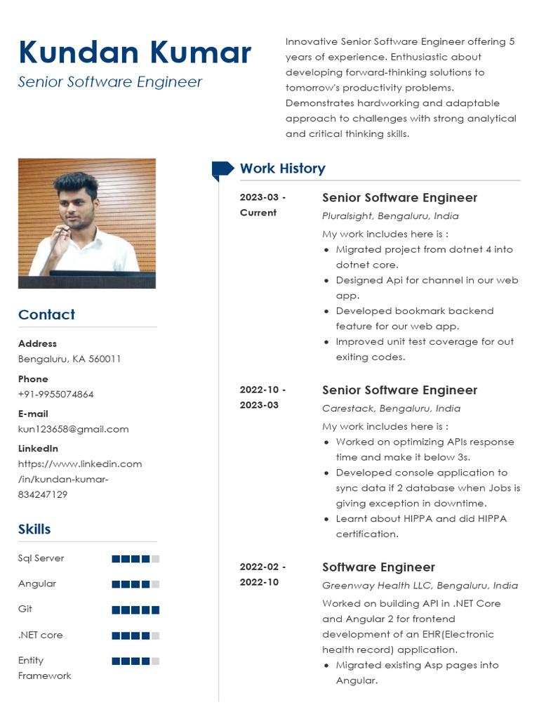 Kundan_Kumar_Resume | PDF | Computing | Information Technology