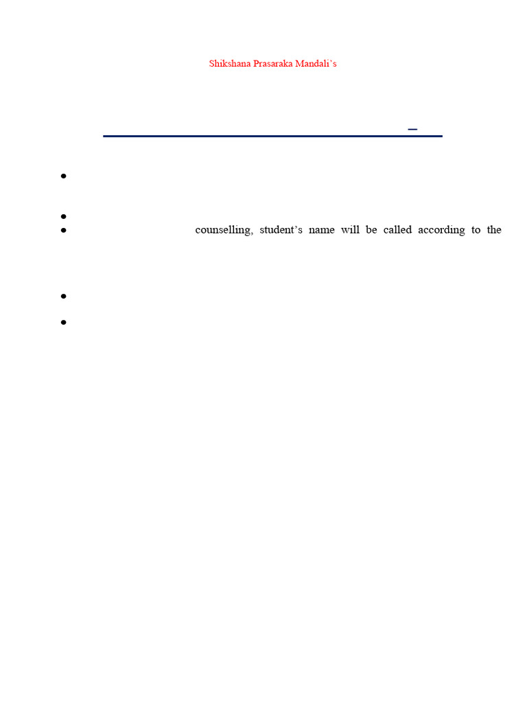 M.Sc. Computer Science Admission 2024-25 | PDF