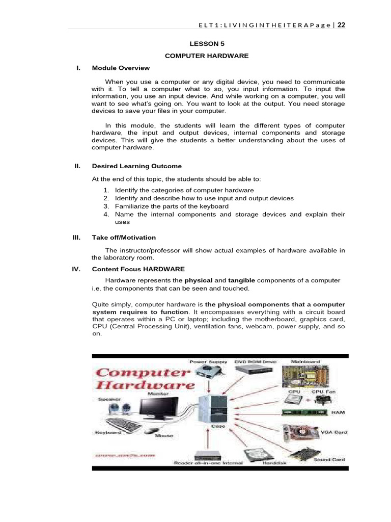 LESSON-5 | PDF | Random Access Memory | Computer Data Storage