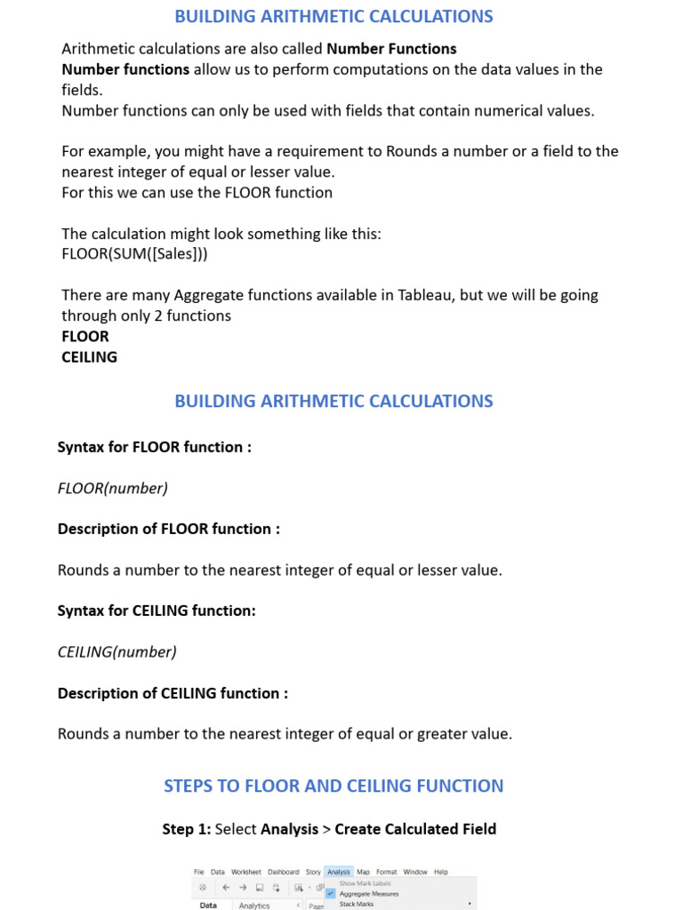 Building Arithmetic Calculations | PDF | Numbers | Rounding