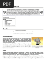 Geppettin Race Overview for D&D 5E | PDF | Dolls