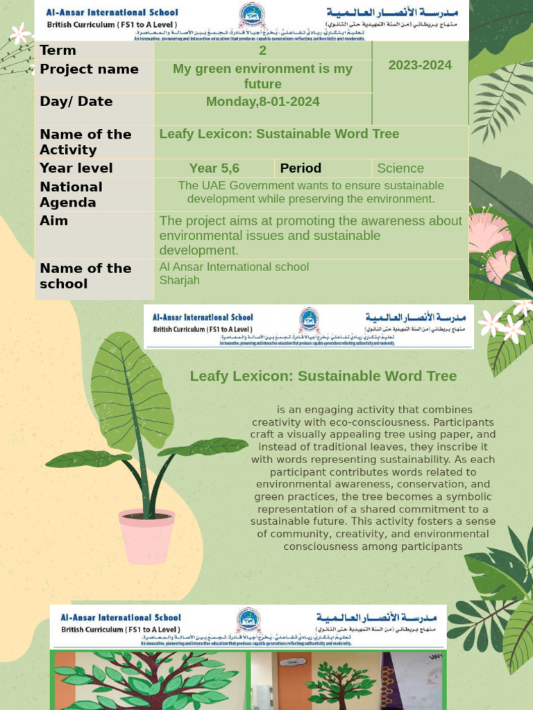 My Green Environment Is My Future Project Y1-Y6 | PDF | Planets ...