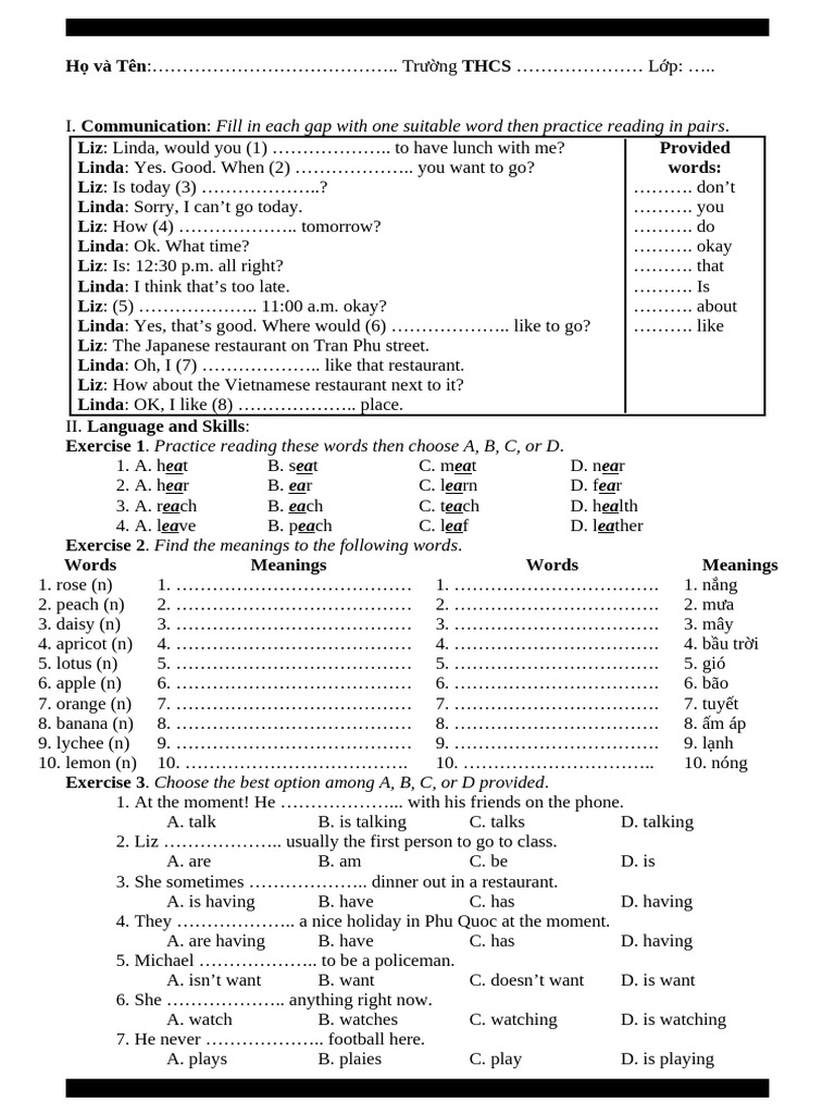 Tai Lieu Day Kem | PDF | Linguistics | Grammar
