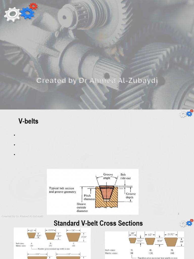 Belts Drives - Analysis of The V Belt Tutorial | PDF | Belt (Mechanical ...