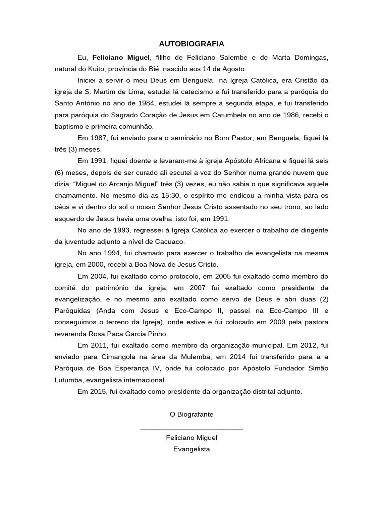 AUTOBIOGRAFIA | PDF