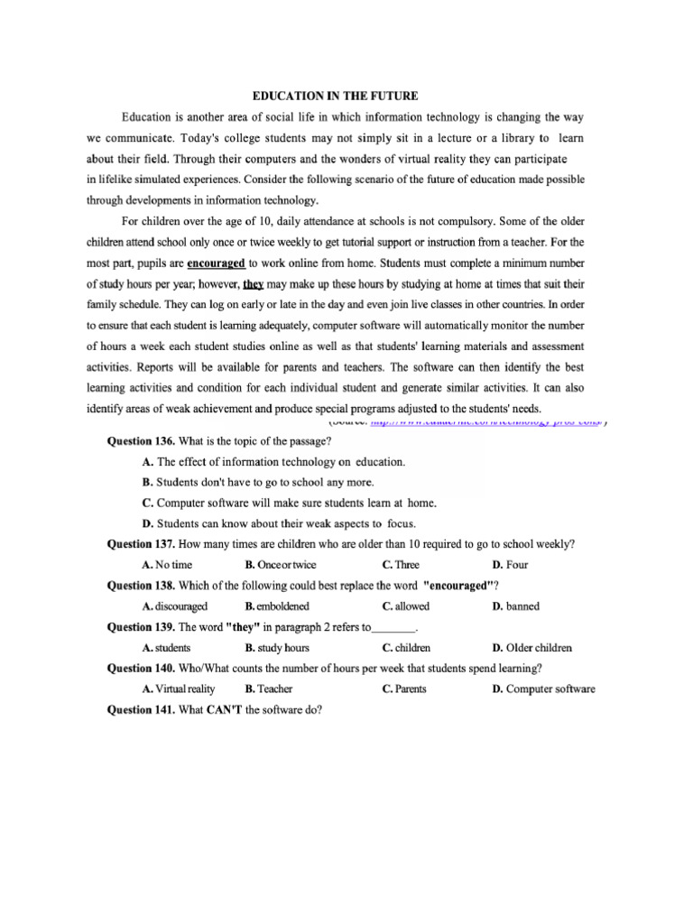 Ex Reading Education | PDF