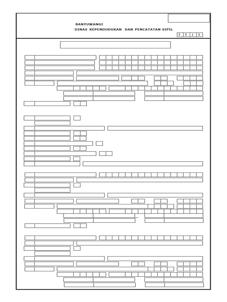Formulir Pencatatan Perkawinan F-2.12 | PDF