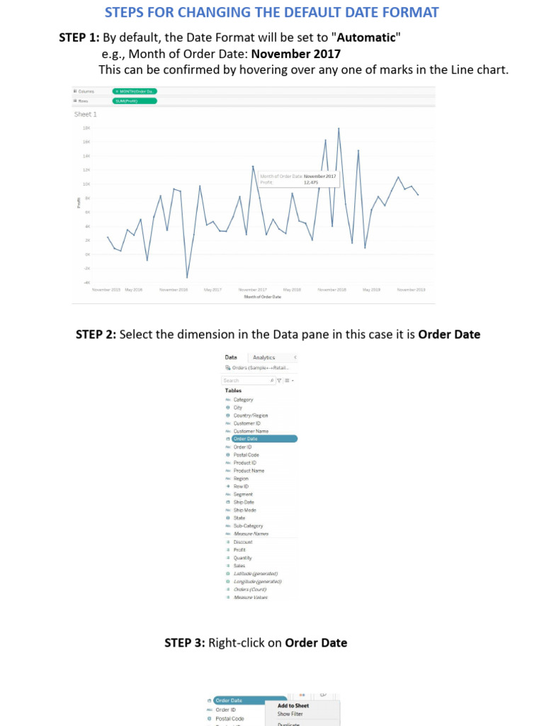 Change The Default Date Format | PDF