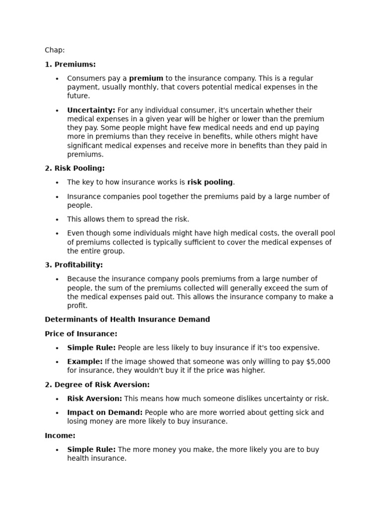 Chap Insurance | PDF | Insurance | Risk