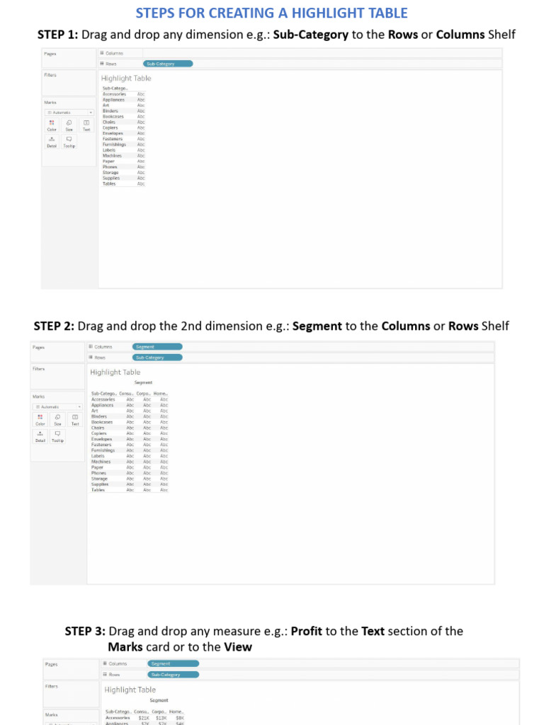 How_to_create_a_Highlight_Table | PDF