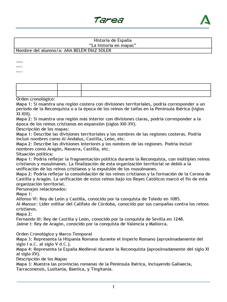 Actividad de Mapas Echa | PDF | Al Andalus | España