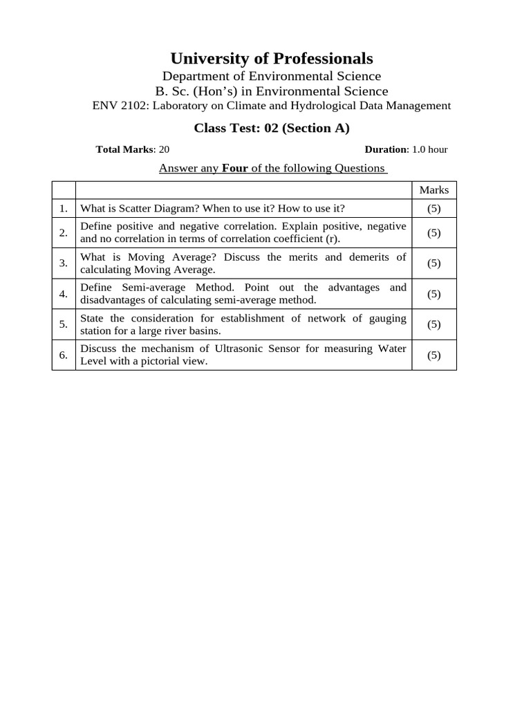 Class Test 02 Seca Pdf