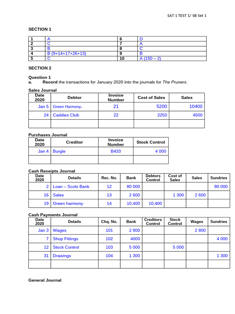 A2 Test 1 Sol Set 1 | PDF | Equity (Finance) | Balance Sheet