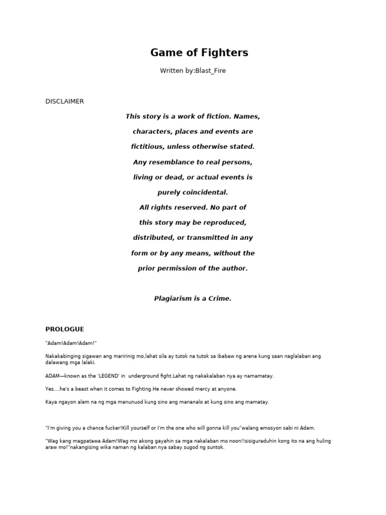 Game of Fighters | PDF