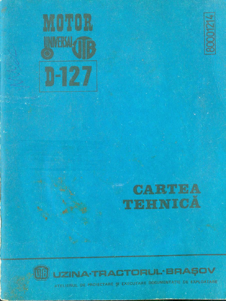 Toaz - Info Motor Utb D 127 Cartea Tehnica PR | PDF