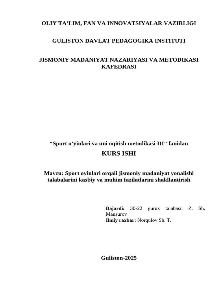 Kurs Ishi TITUL List | PDF