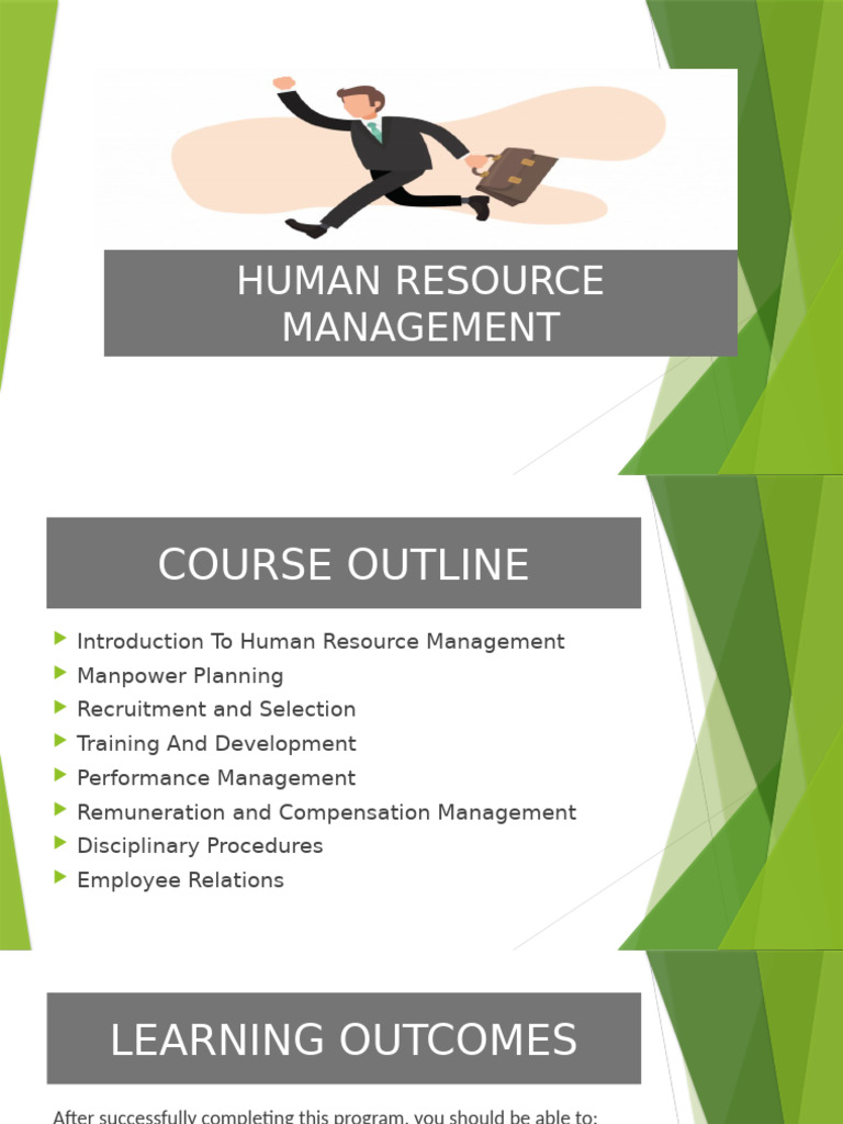 Presentation.HRM.W1 | PDF | Human Resource Management | Employment